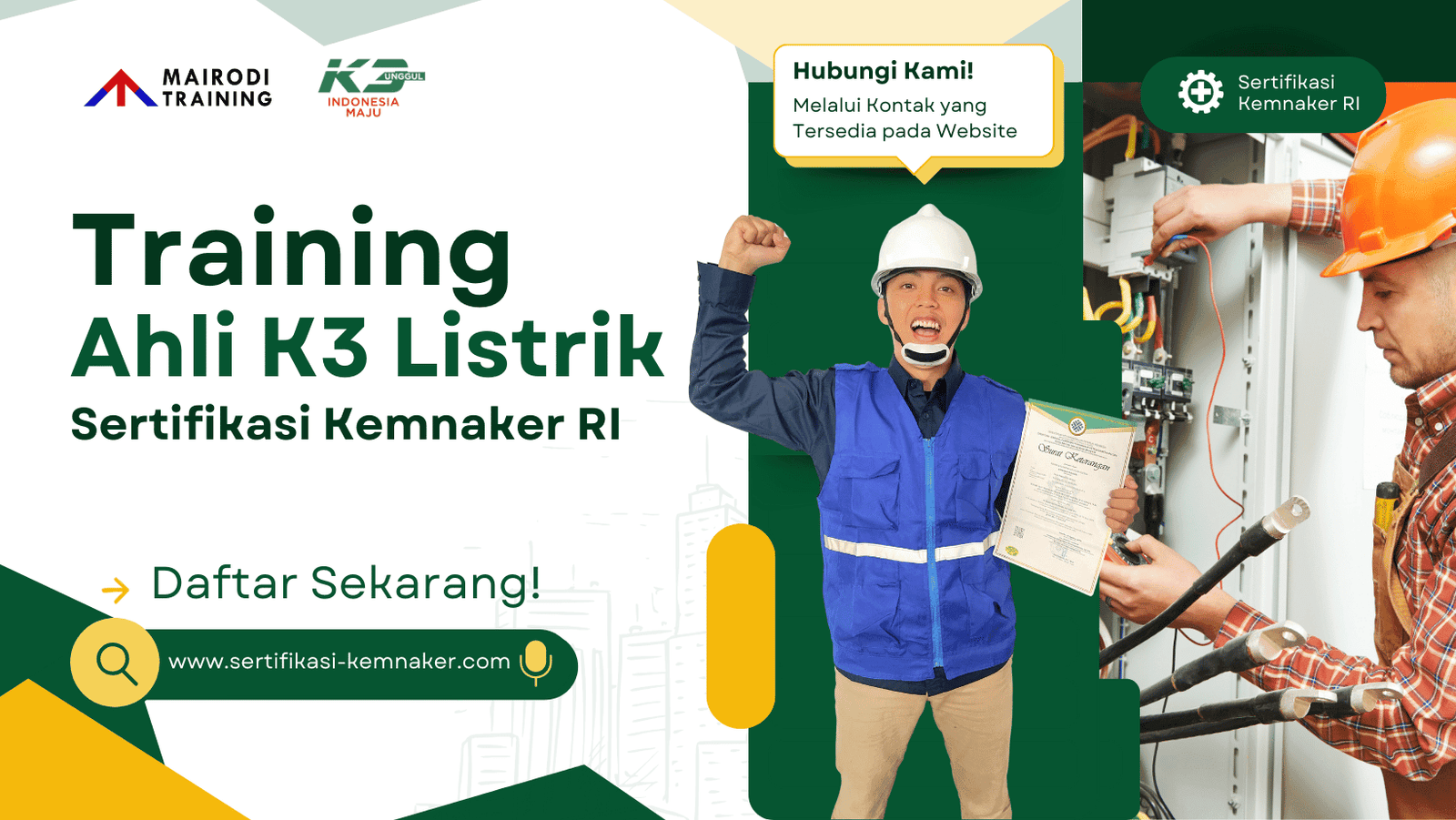 Training Ahli K3 Listrik - Sertifikasi Kemnaker RI