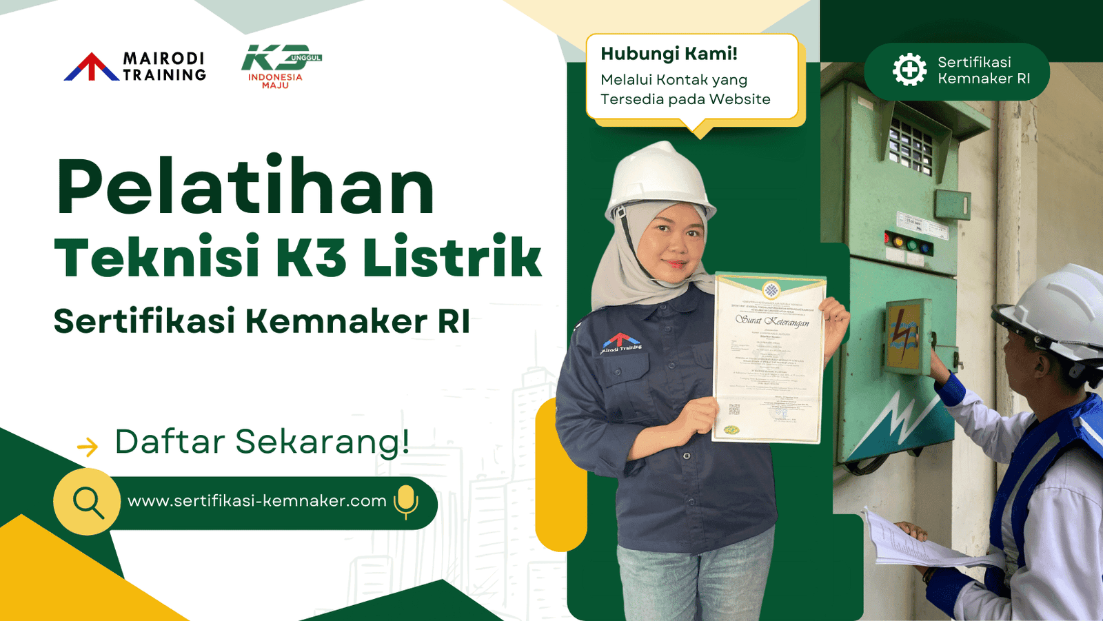 Pelatihan Teknisi K3 Listrik Sertifikasi Kemnaker RI Fix Running