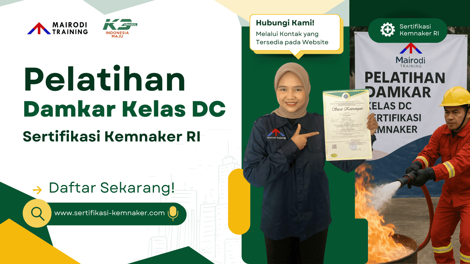 Pelatihan Damkar Kelas DC - Sertifikasi Kemnaker RI